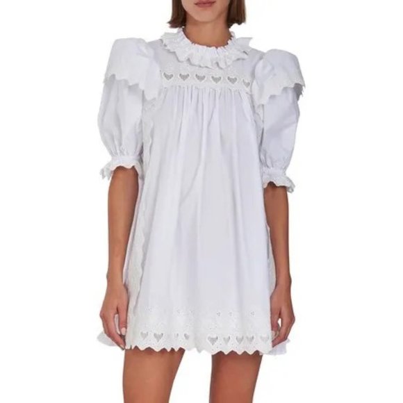 Marc Jacobs | Dresses | Marc Jacobs Victorian Smock Dress In White ...